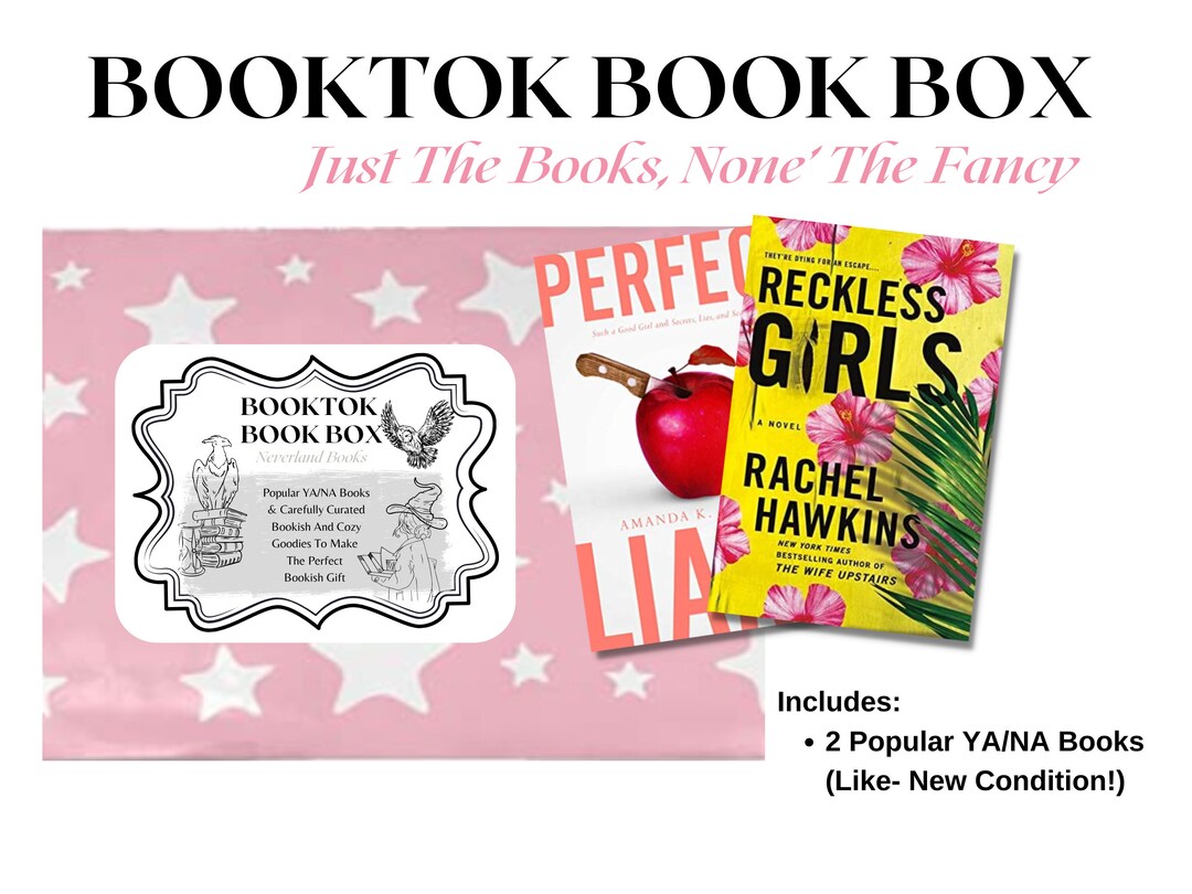 Booktok Book Box Basic Bookish Pins Bookmarks Blind Date With A Book Box Gift Box Popular New ...