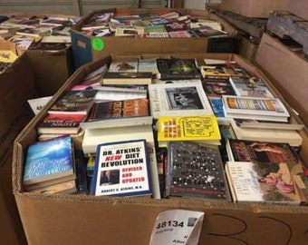 10 Pounds of Books Random Lot FREE SHIPPING You Pick Genre - Etsy