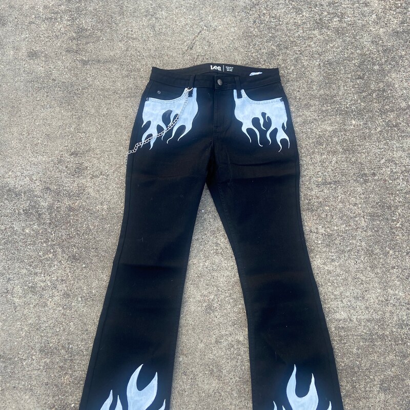 Flame Jeans - Etsy