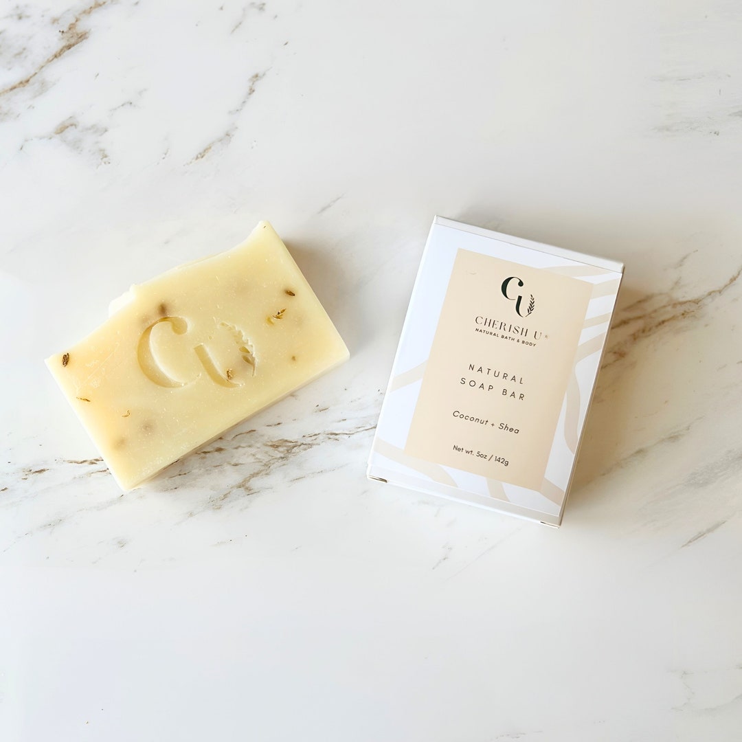 Coconut Shea Soap Bar | Natural Handmade Soap | Intense Hydration and ...