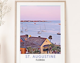 St Augustine Poster | Etsy