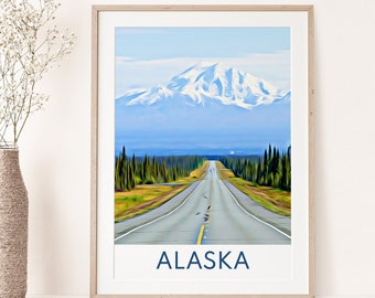 Alaska Travel Poster - Etsy