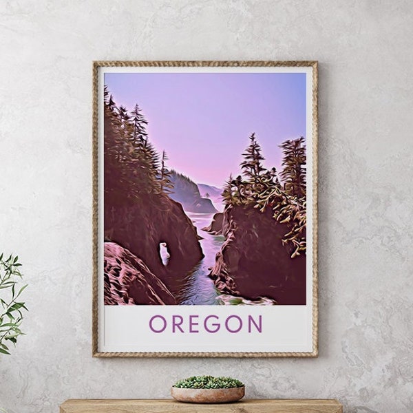 Oregon Poster - Etsy