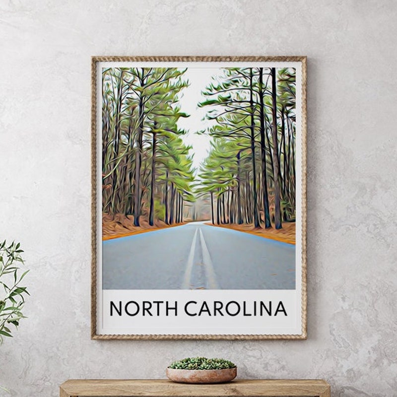 North Carolina Print - Etsy