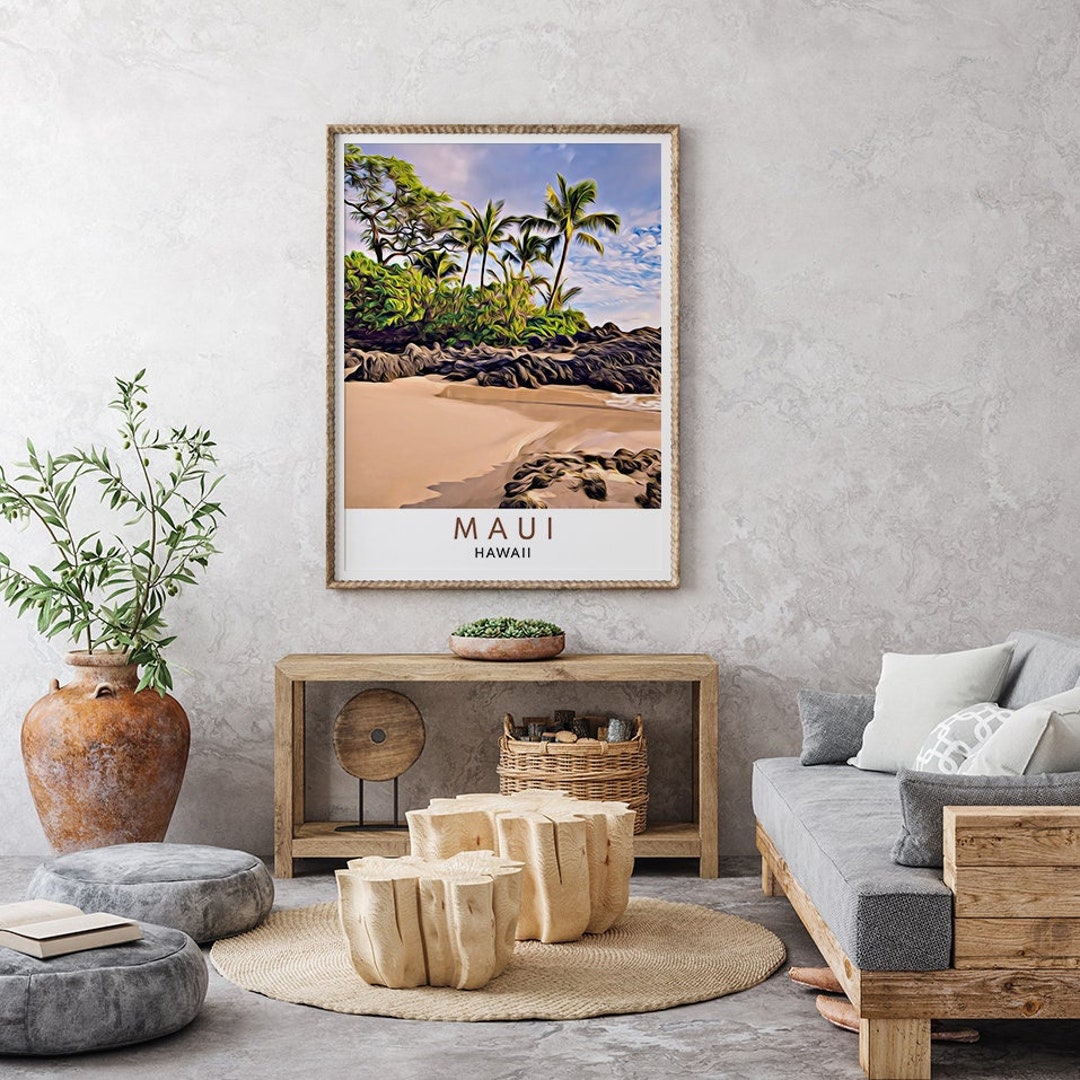 Maui Print Hawaii Print Hawaii Wall Art Hawaii Poster - Etsy