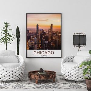 Chicago Print, Chicago Art, Chicago Wall Art, Chicago Art Print ...