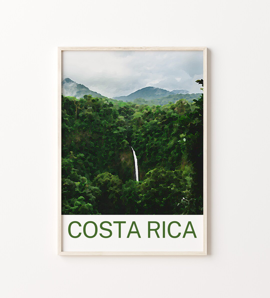 Costa Rica, Costa Rica Print, Costa Rica Wall Art, Costa Rica Poster ...