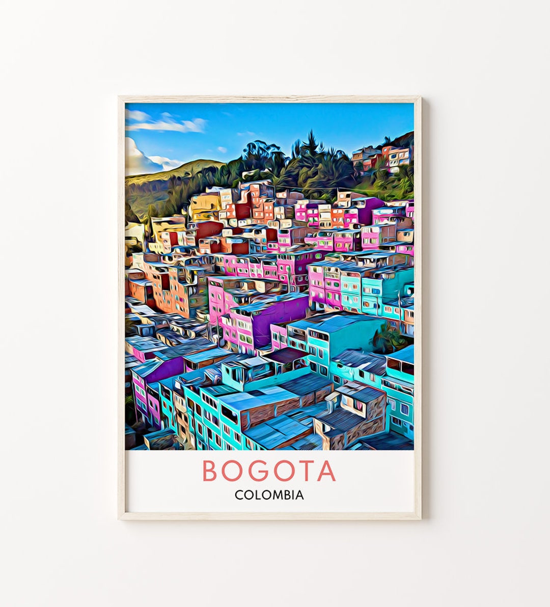 Bogota Print, Bogota Wall Art, Bogota Poster, Bogota Art, Bogota ...
