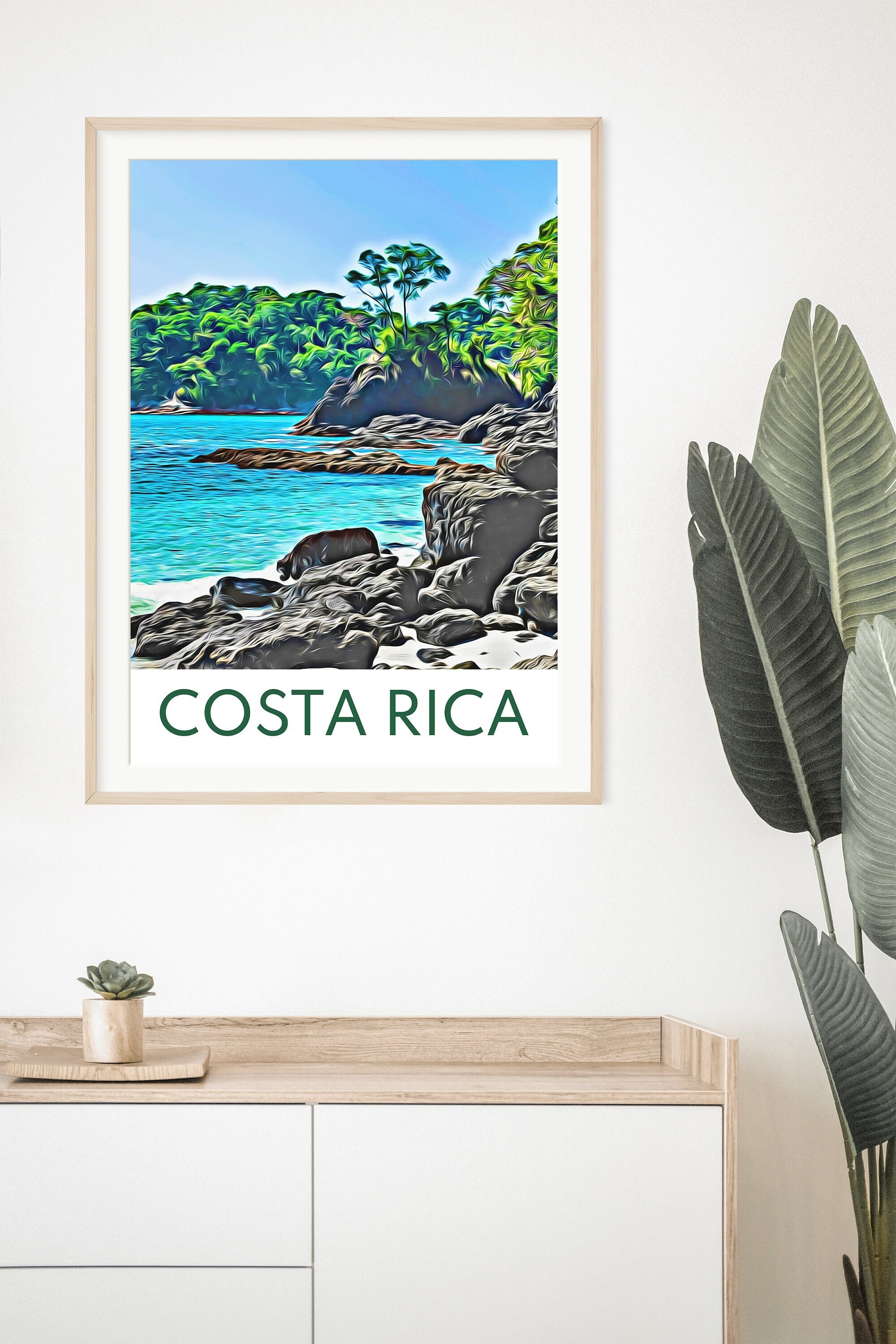 Costa Rica Print Costa Rica Wall Art Costa Rica Travel | Etsy