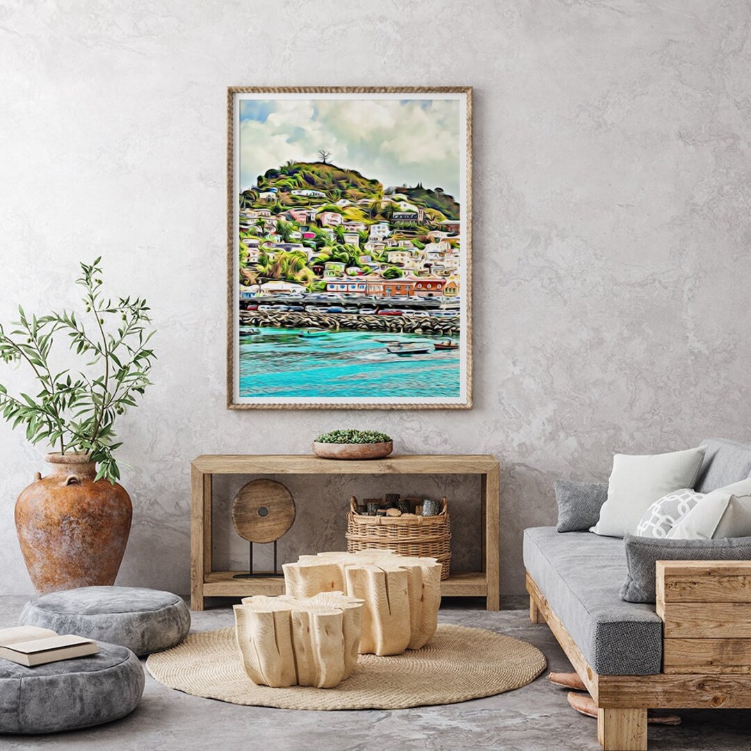 Grenada, Grenada Art, Grenada Print, Grenada Gift, Grenada Souvenir ...