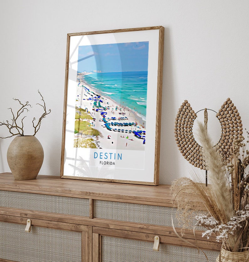 Destin Print Florida Beach Prints Florida Print Destin Wall - Etsy