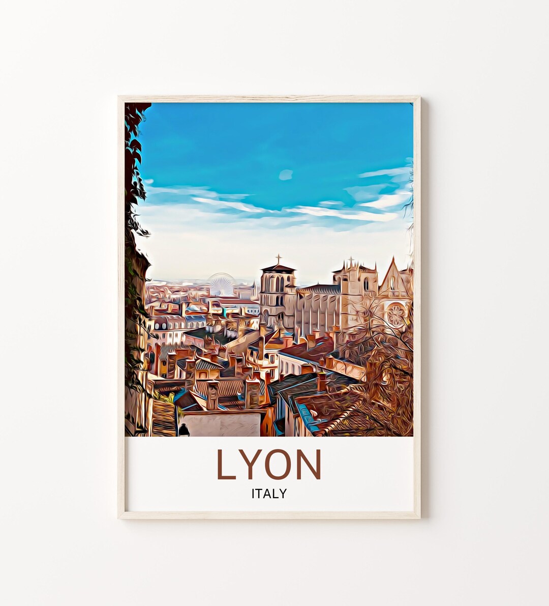 Lyon Print, Lyon Wall Art Print, Lyon Poster, Lyon Wall Decor, Lyon ...