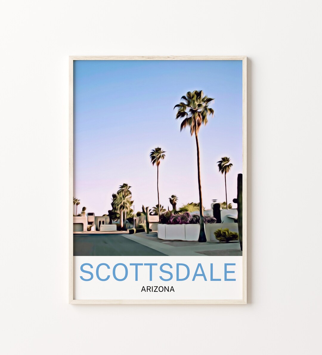 Scottsdale Travel Print, Scottsdale Wall Art, Scottsdale Art ...