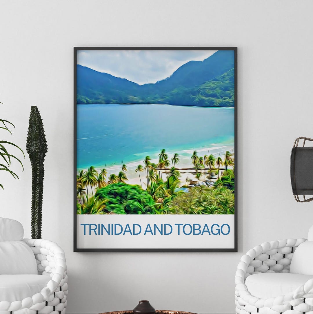 Trinidad and Tobago, Trinidad and Tobago Print, Caribbean Wall Art ...