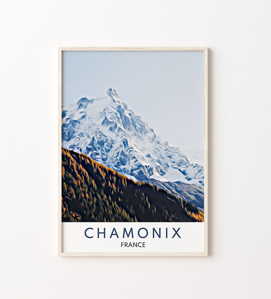 Chamonix Print, Chamonix Wall Art, Chamonix Art, Chamonix Poster ...