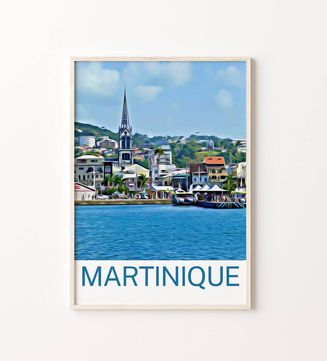 Martinique Travel Print, Martinique Wall Art, Martinique Poster ...