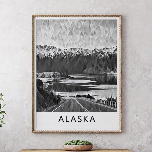Alaska Art Alaska Alaska Print Alaska Wall Art Alaska | Etsy