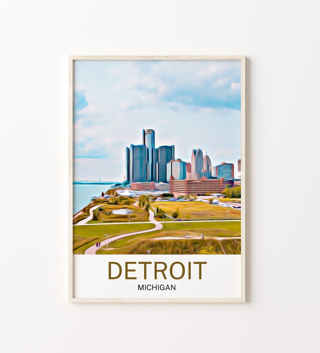 Detroit, Detroit Print, Detroit Wall Art, Detroit Poster, Detroit Wall ...