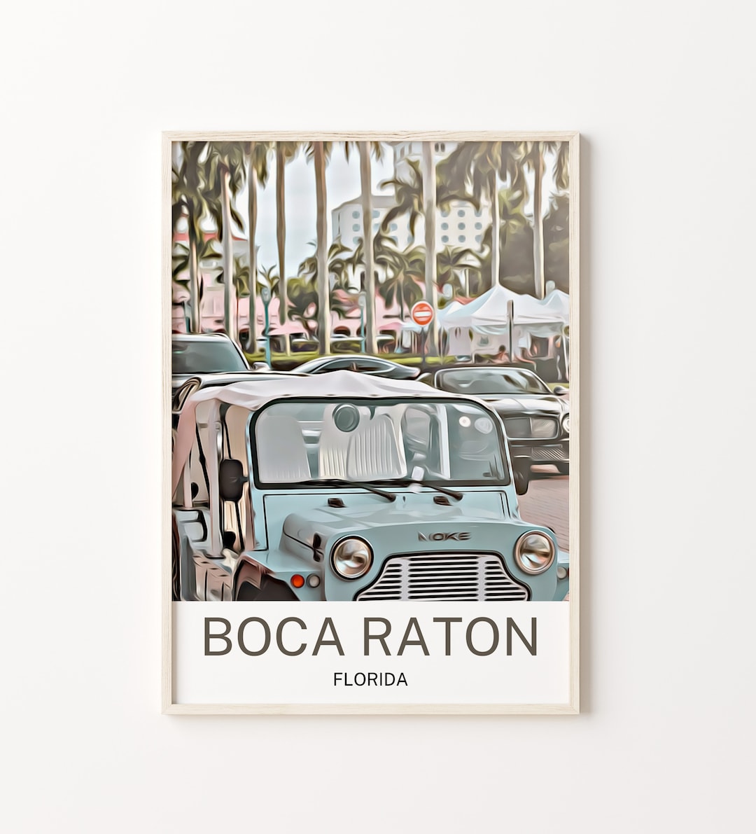 Boca Raton Travel Print, Boca Raton Wall Art, Boca Raton Poster, Boca ...