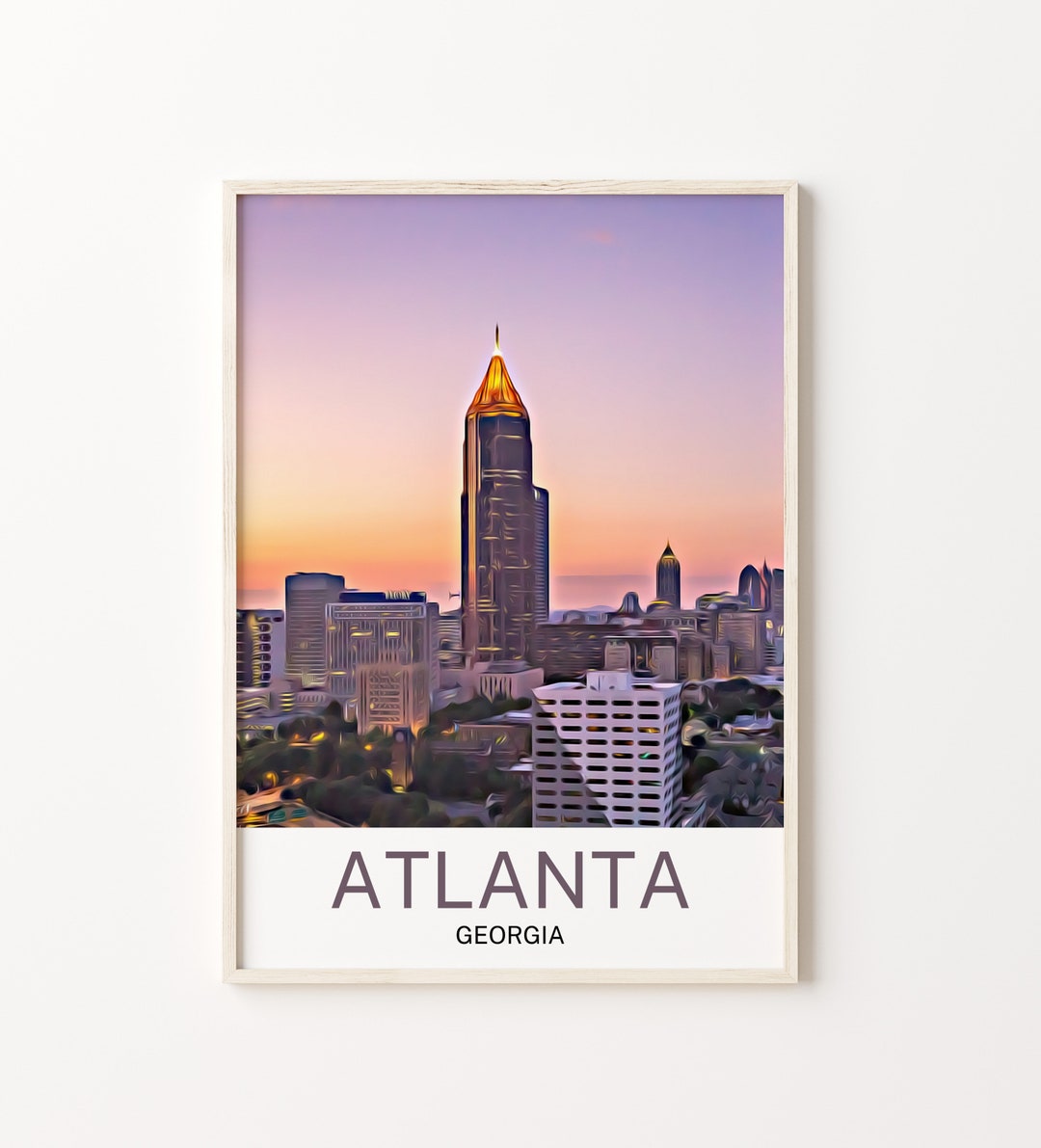 Atlanta, Atlanta Print, Atlanta Wall Art, Atlanta Poster, Atlanta Wall ...