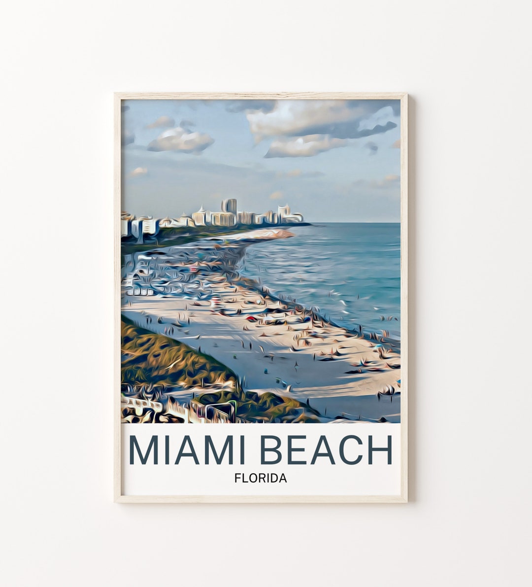 Miami Beach Print, Miami Beach Wall Art, Miami Beach Poster, Miami ...