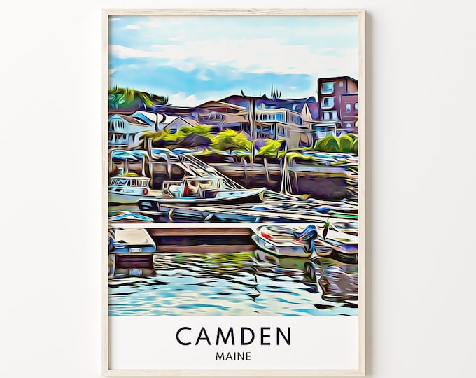 Smiling Cow in Downtown Camden, Maine Art Print Camden, Maine Matted ...
