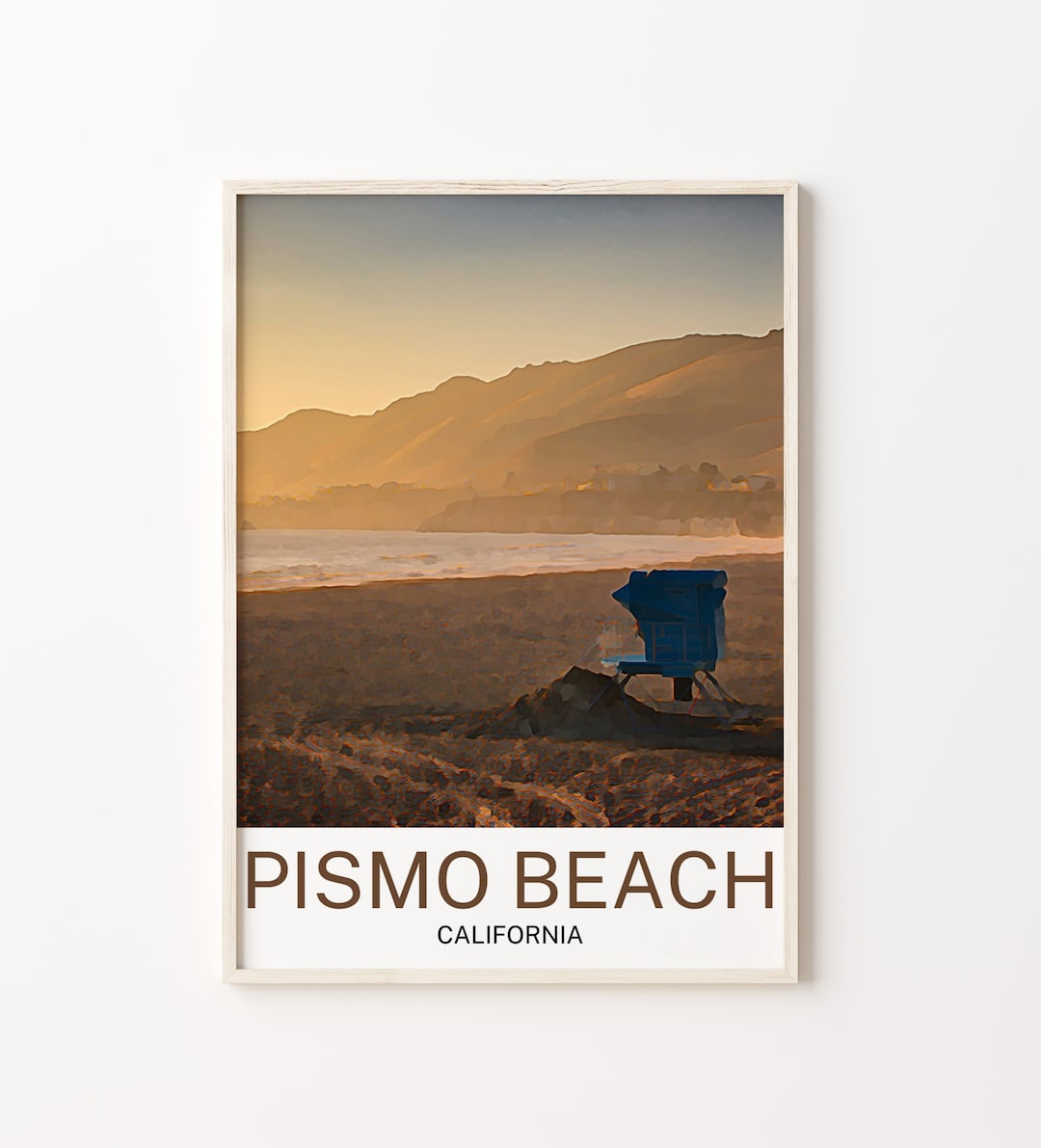 Pismo Beach Print, Pismo Beach Art, Pismo Beach Wall Art, Pismo Beach ...