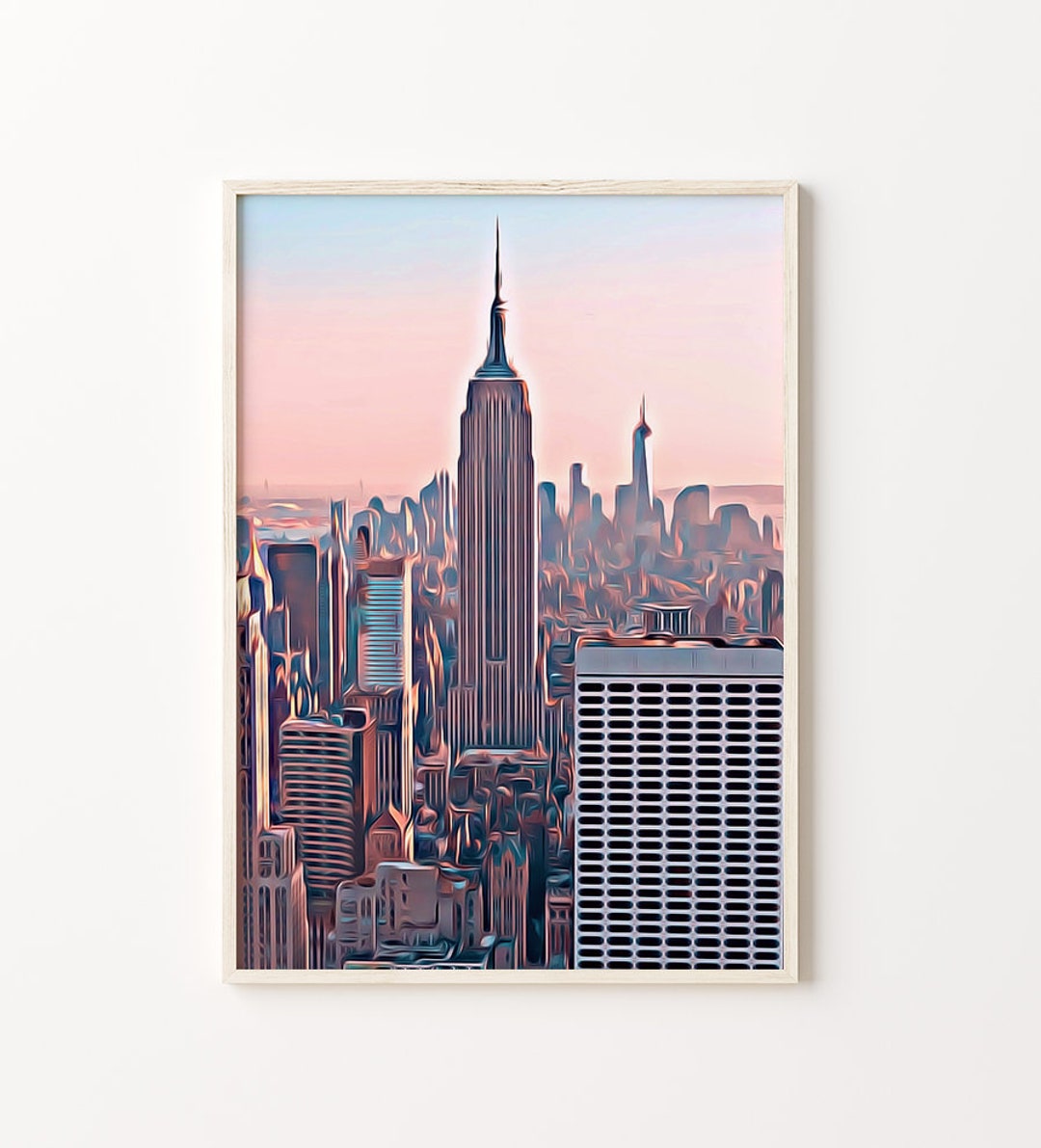 Manhattan New York Manhattan Print Manhattan Art New York - Etsy