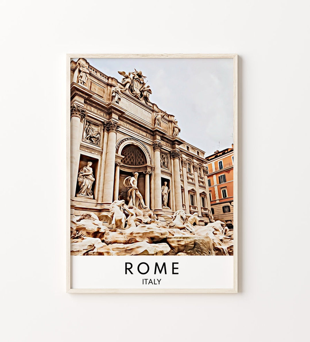 Rom Poster, Rom Wandkunst, Italien Kunst, Italien Druck, Rom Kunst, Rom ...