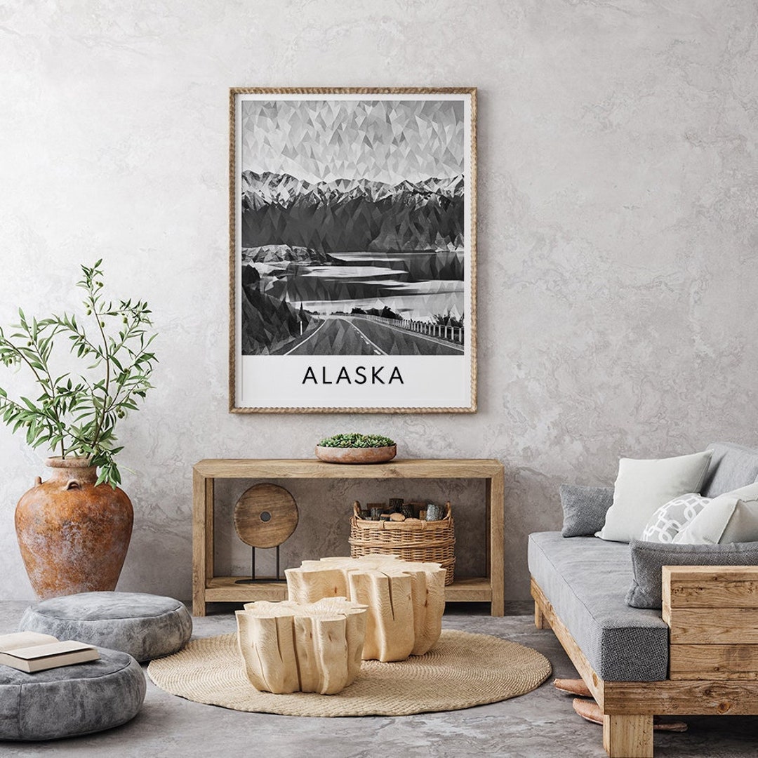 Alaska Art, Alaska, Alaska Print, Alaska Wall Art, Alaska Gift, Alaska ...