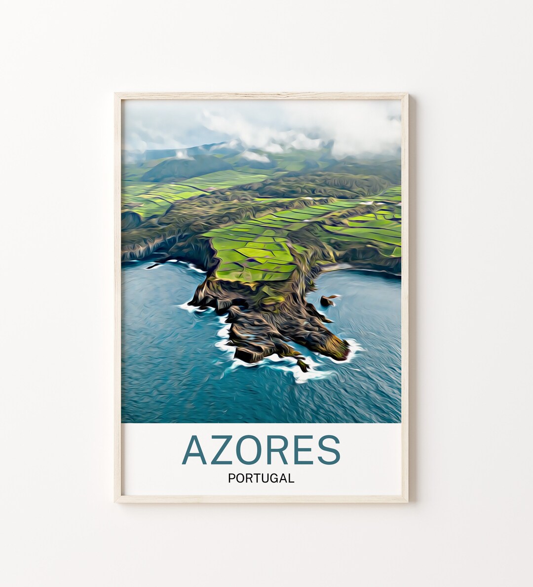 Azores, Azores Print, Azores Wall Art, Portugal Print, Azores Poster ...