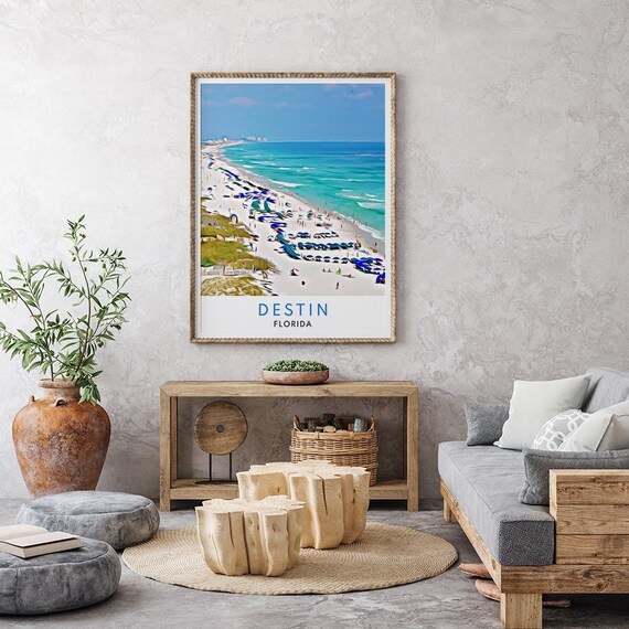 Destin Print Florida Beach Prints Florida Print Destin Wall - Etsy