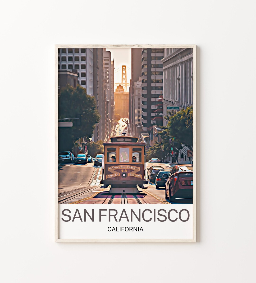 San Francisco Print, San Francisco Wall Art Print, San Francisco Poster ...