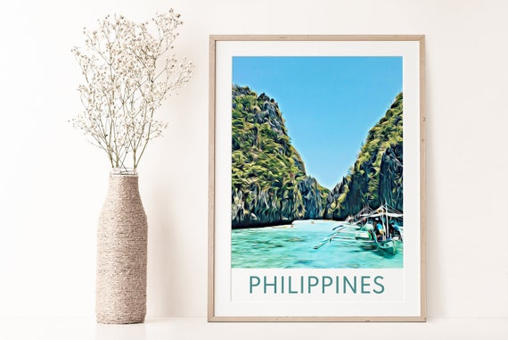 Philippines Print Philippines Art Print Philippines Wall - Etsy