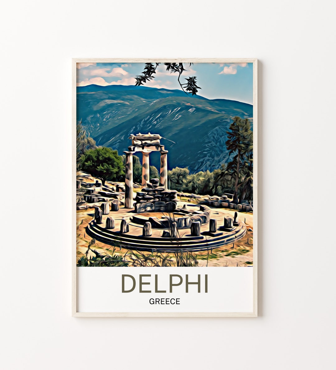 Delphi, Delphi Print, Delphi Wall Art, Delphi Poster, Greece Print ...