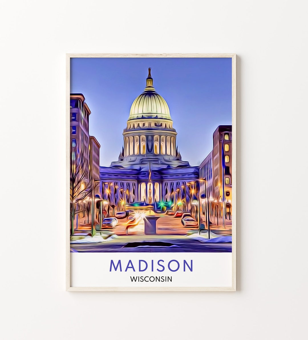 Madison Print, Madison Wall Art, Madison Travel Prints, Madison Art ...
