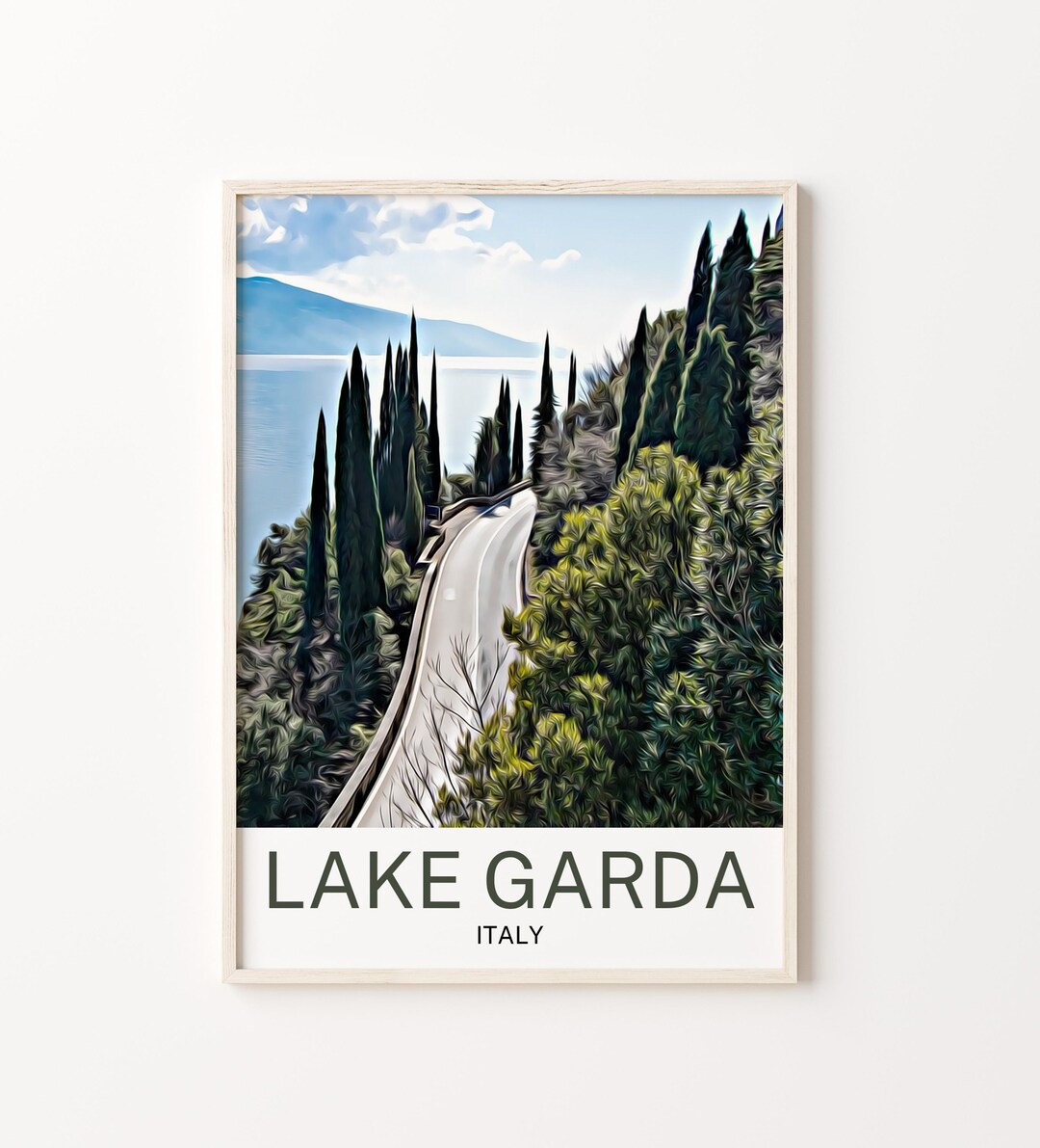 Lake Garda Travel Print, Lake Garda Wall Art, Lake Garda Poster, Lake ...