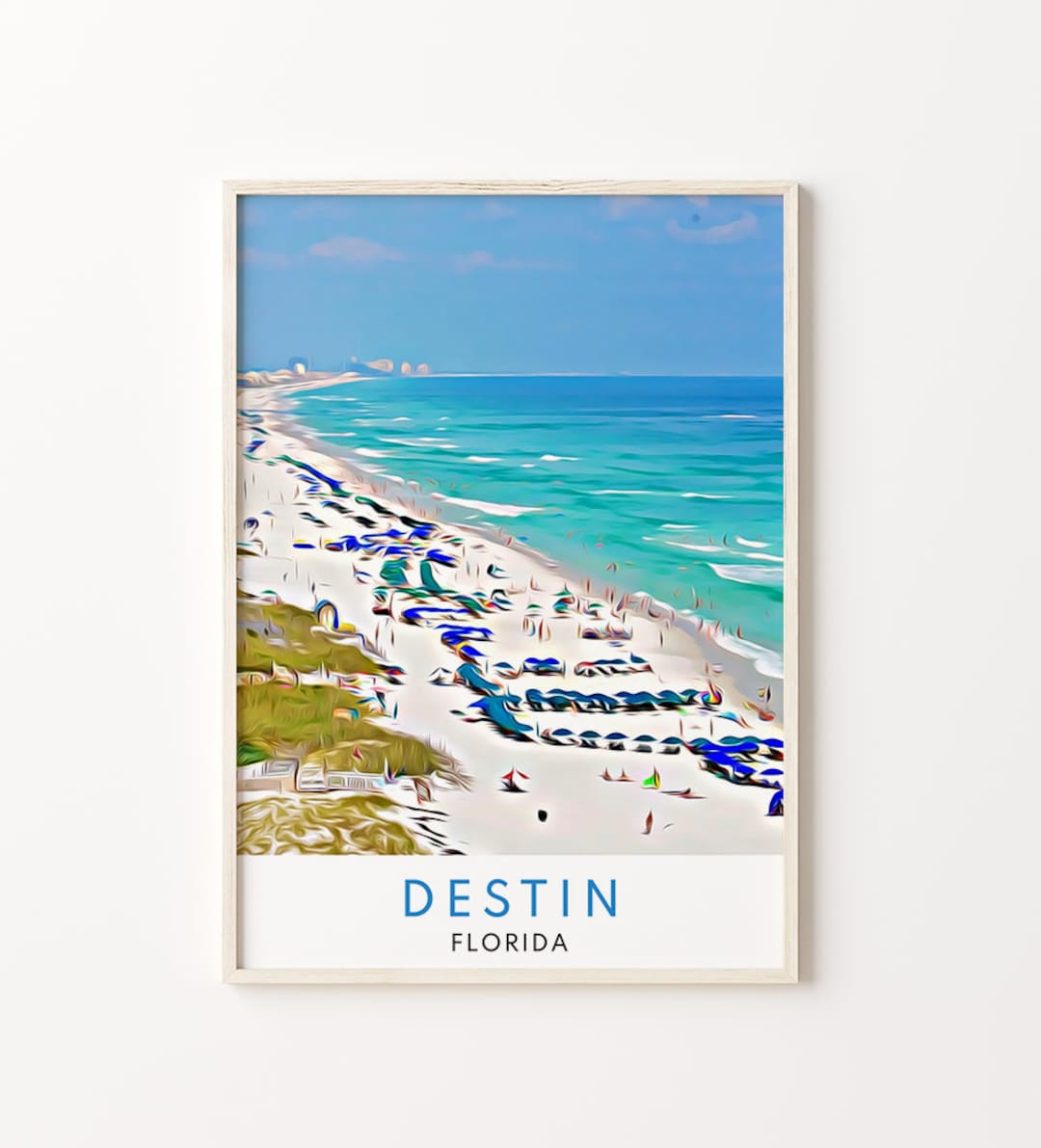 Destin Print Florida Beach Prints Florida Print Destin Wall - Etsy