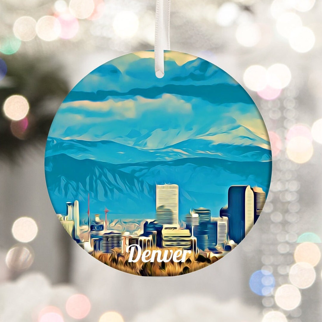 Denver Ornament, Christmas Ornament, Tree Ornament, Newlywed Ornament ...