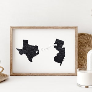 Two State Gift, State to State Gift, Moving Away Gift, Friendship State ...