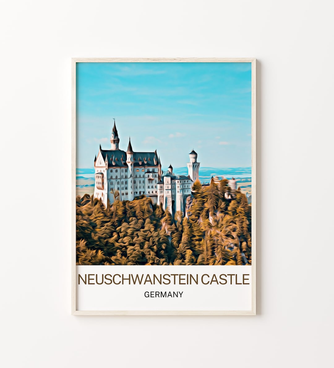 Neuschwanstein Castle, Neuschwanstein Castle Print, Neuschwanstein ...