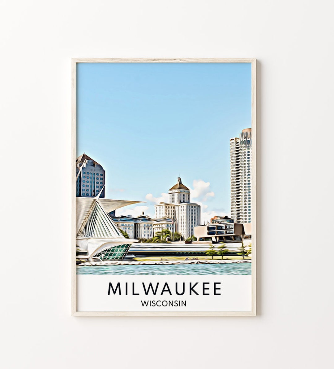 Milwaukee, Milwaukee Art, Milwaukee Print, Wisconsin, Milwaukee ...