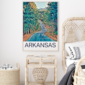 Arkansas, Arkansas Wall Art, Arkansas Art, Arkansas Art Print, Arkansas ...