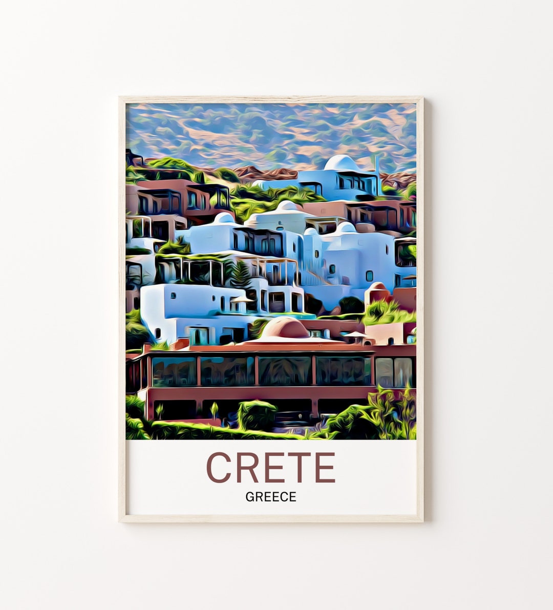 Crete Print, Crete Art, Crete Wall Art, Crete Art Print, Crete Artwork ...