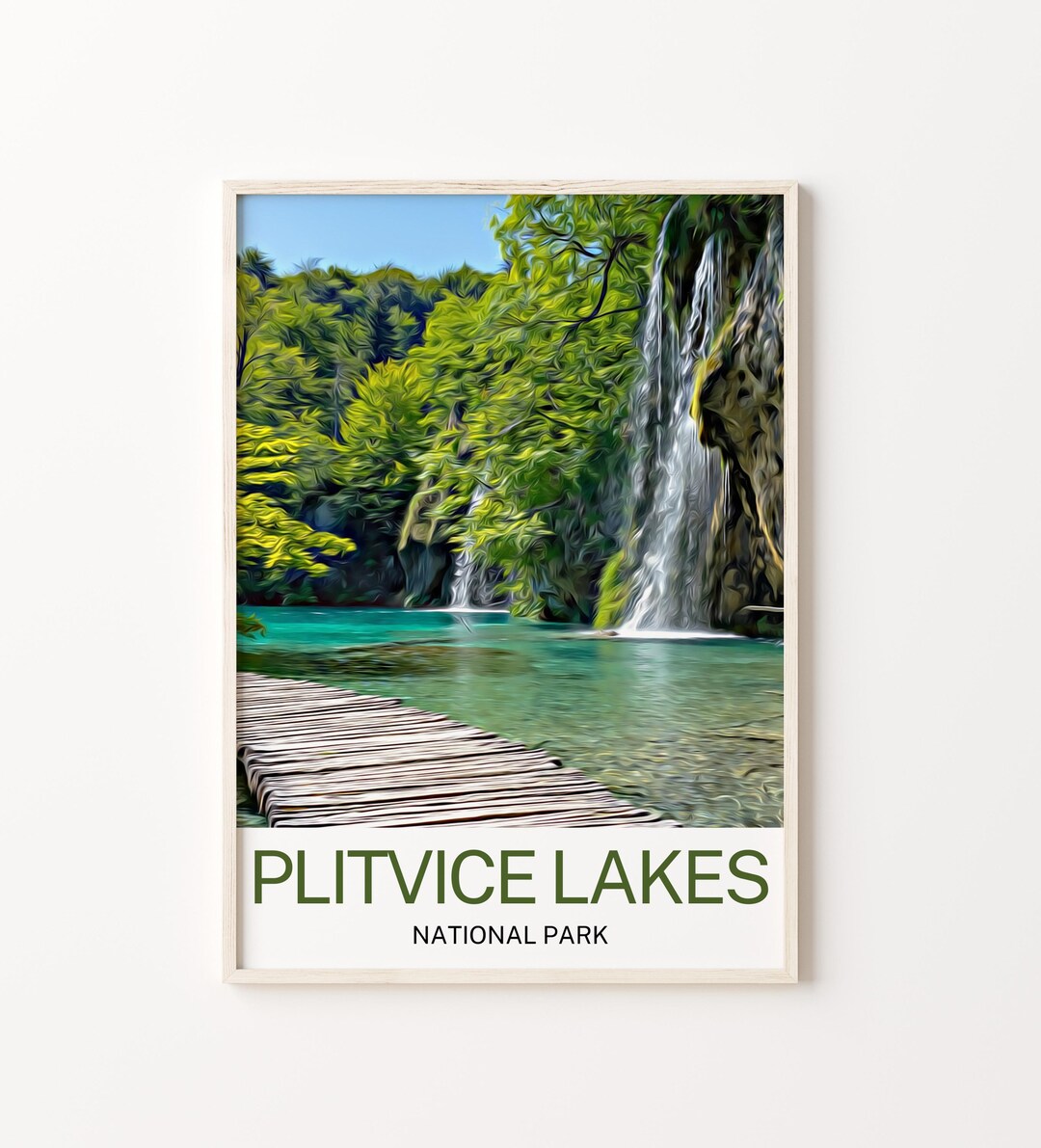 Plitvice Lake Travel Print, Plitvice Lake Wall Art, Plitvice Lake ...