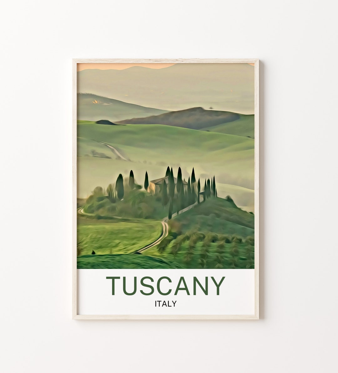 Tuscany Travel Print, Tuscany Wall Art, Tuscany Art, Tuscany Artwork ...