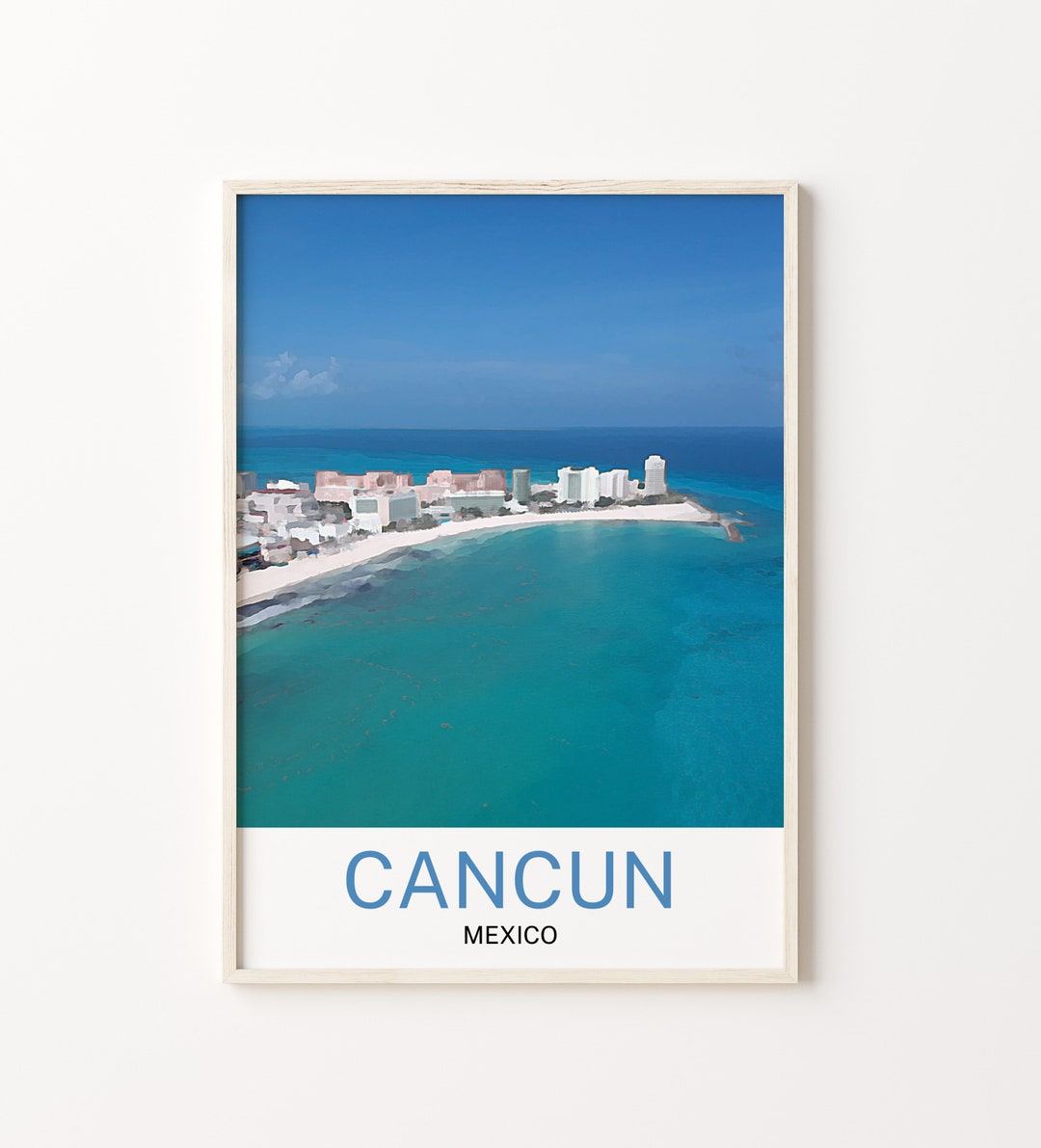 Cancun, Cancun Print, Cancun Wall Art, Cancun Poster, Cancun Wall Decor ...