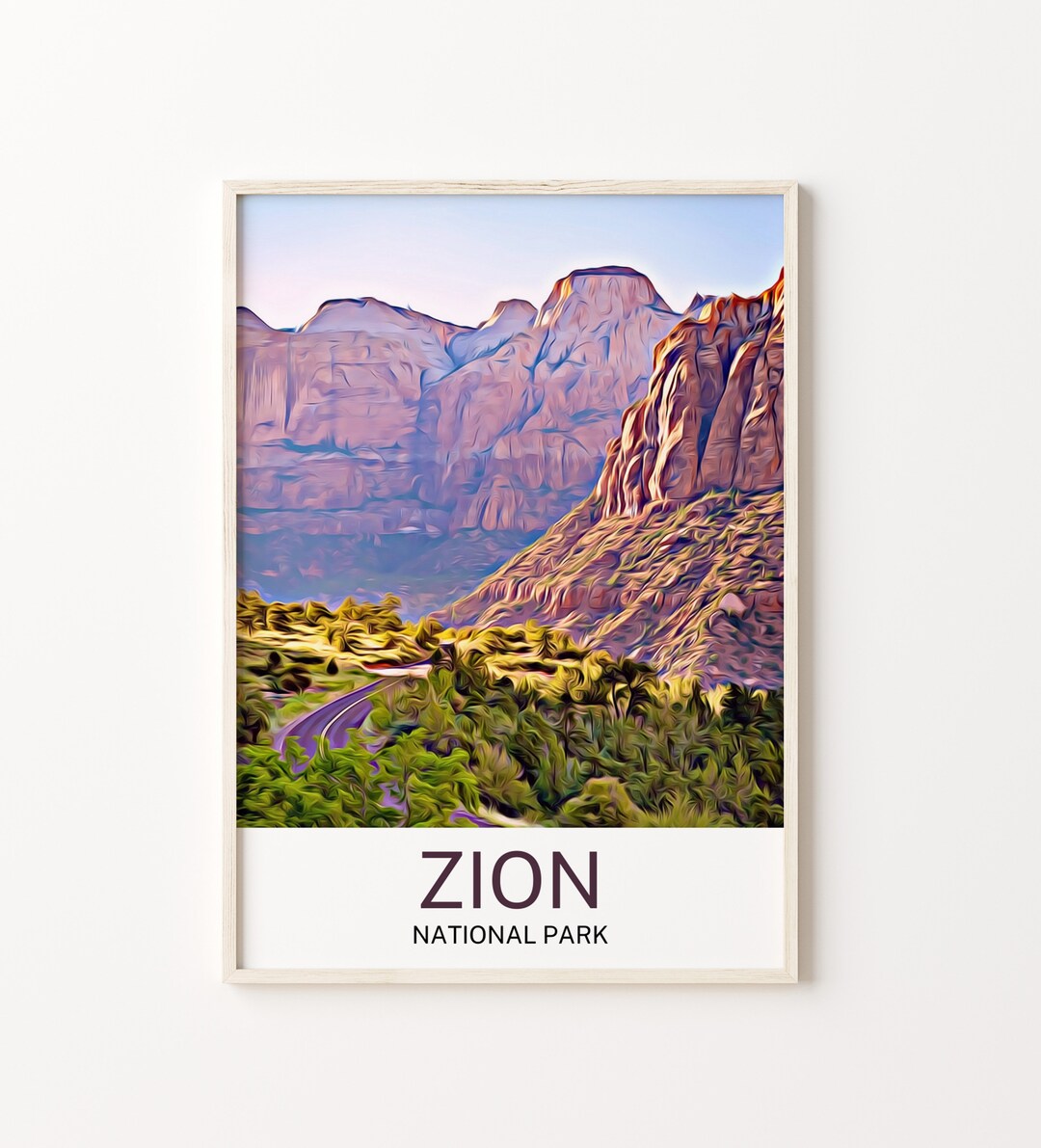 Zion National Park, Zion National Park Print, Zion National Park Wall ...