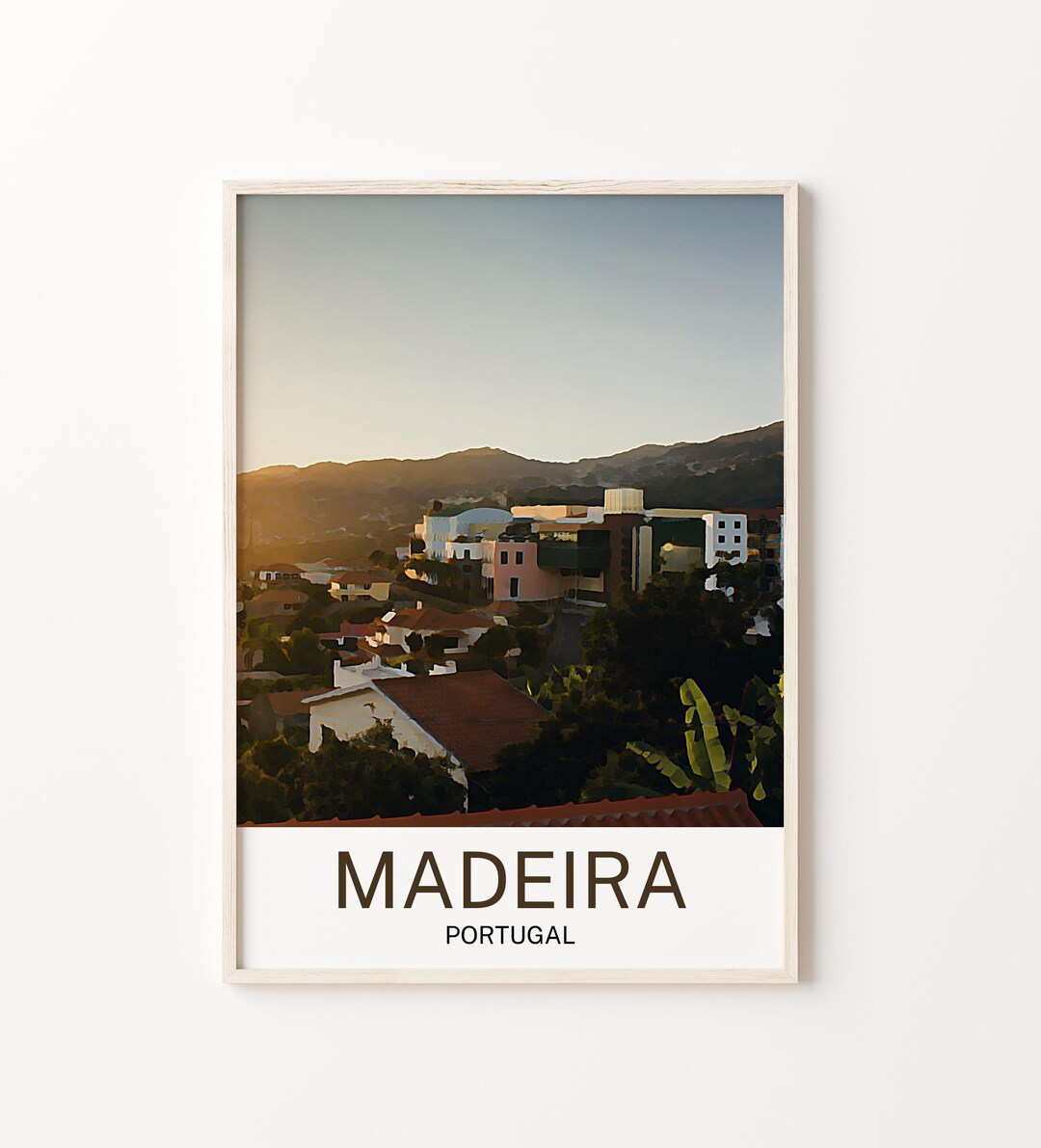 Madeira Travel Print, Madeira Wall Art, Madeira Poster, Madeira Art ...