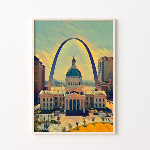 St Louis Poster - Etsy